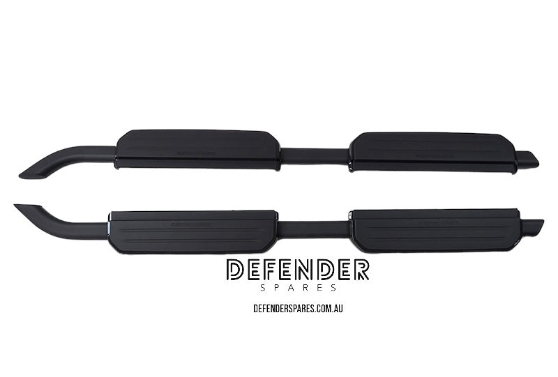 Defender 110 or 130 Fixed Side Steps - Black – Defender Spares